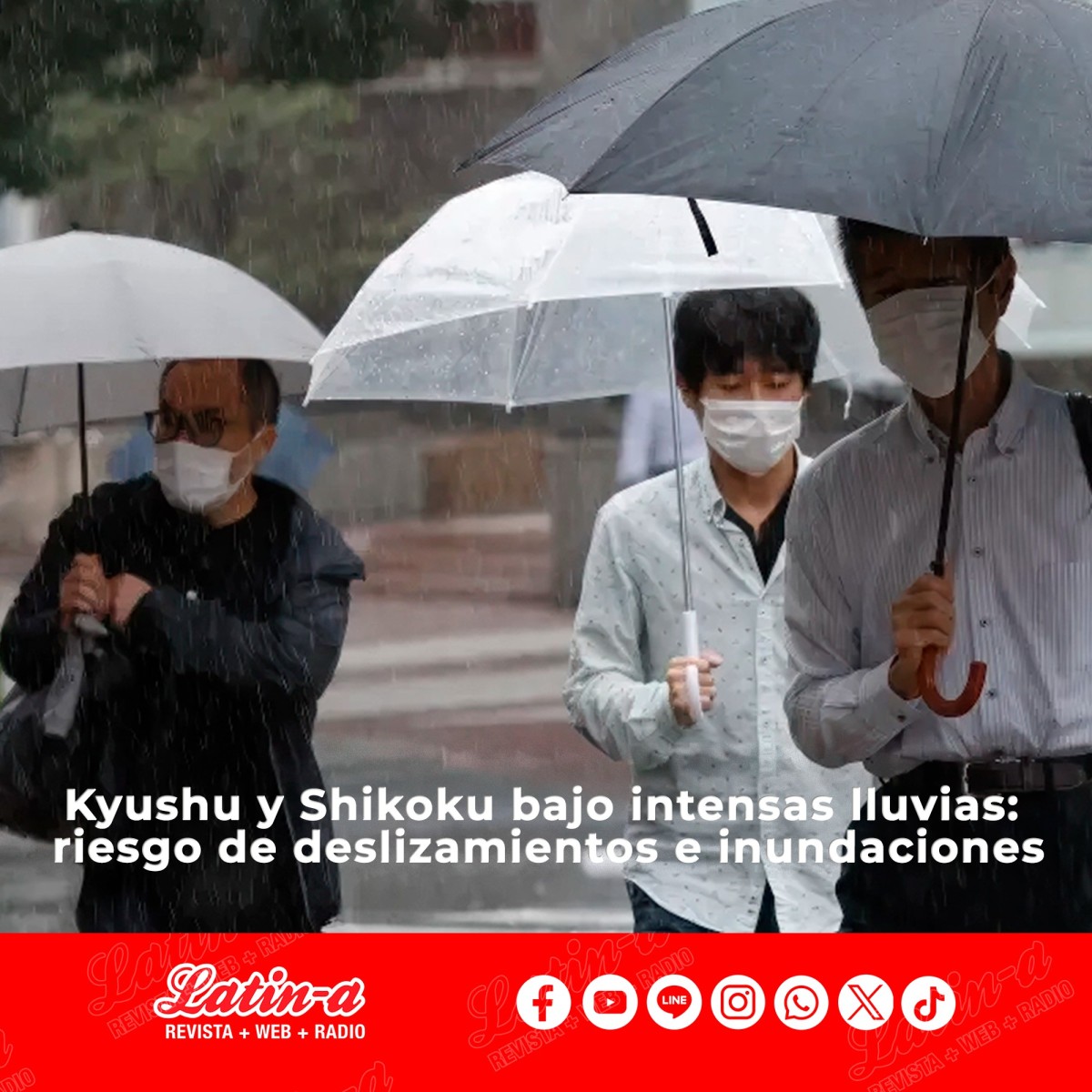 Kyushu y Shikoku bajo intensas lluvias: riesgo de deslizamientos e inundaciones - Latin-a ...