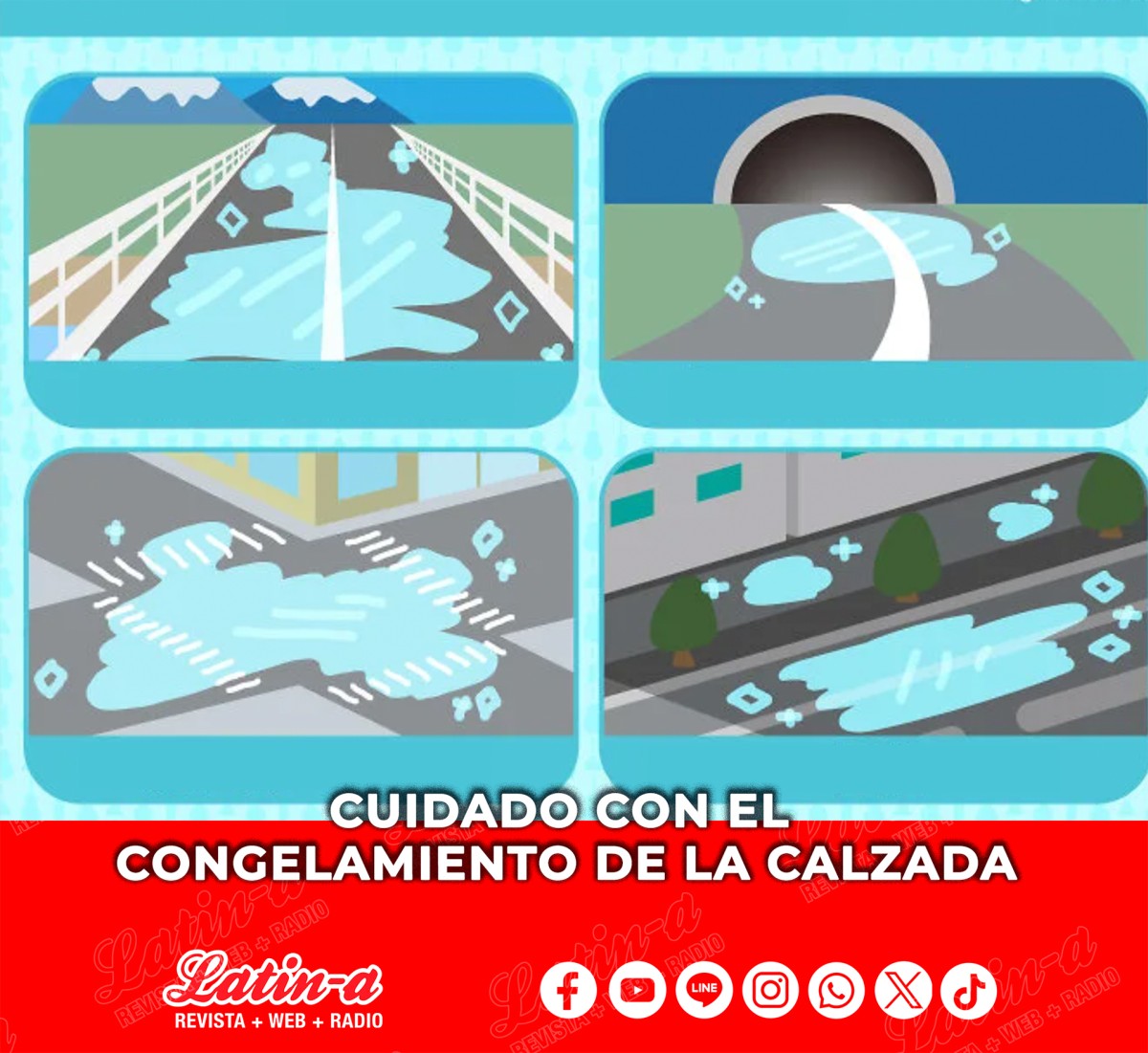 Precaución por carreteras congeladas: recomendaciones para conducir con ...